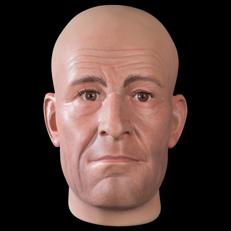 MHA819 Realistic mens head | Airbrushed